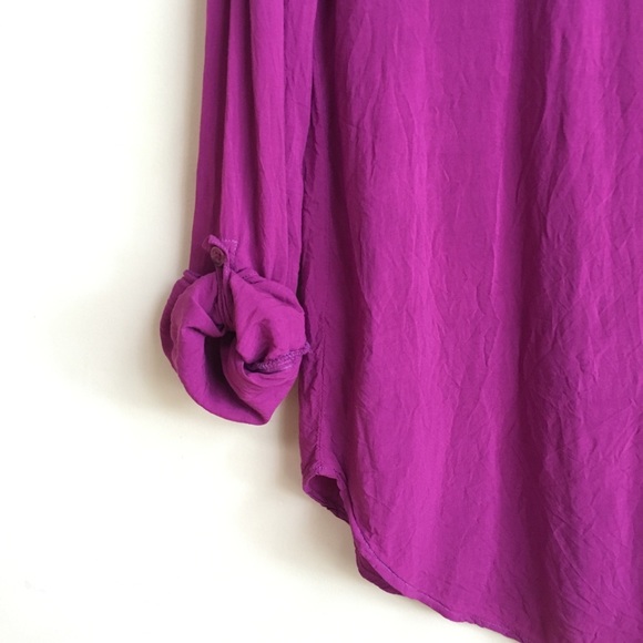 Splendid | Tops | Splendid Purple Long Sleeve Button Down Blouse | Poshmark